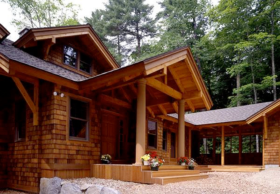Squam Lake: Award-Winning Eastern White Pine Timber Frame Home - NELMA