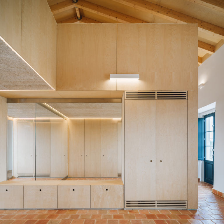 Plywood Brings a Clean Contemporary Look to an Office Remodel - NELMA